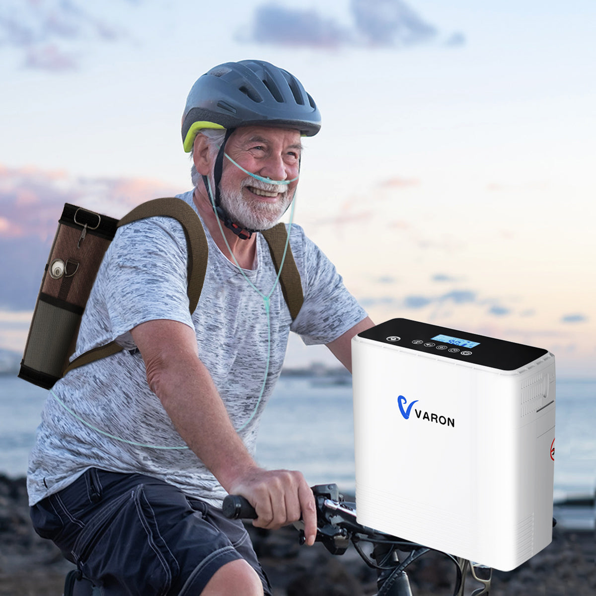 Portable Oxygen Varon 1-6L/min Continuous Flow NT-06 with 2 hours of b – TTLIFE OXYGEN CONCENTRATOR