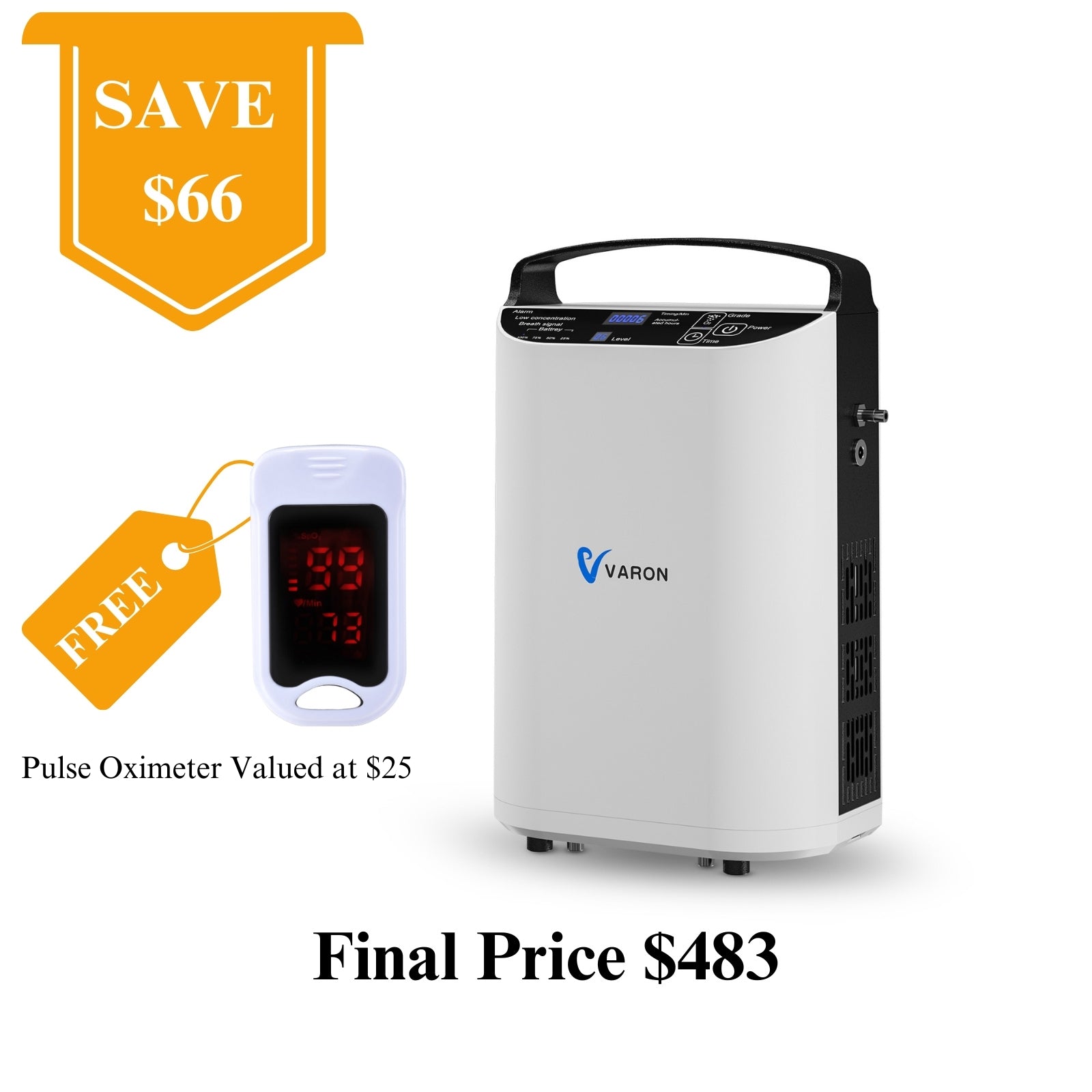 5L/min VARON Portable Oxygen Concentrator NT-01 – TTLIFE OXYGEN CONCENTRATOR